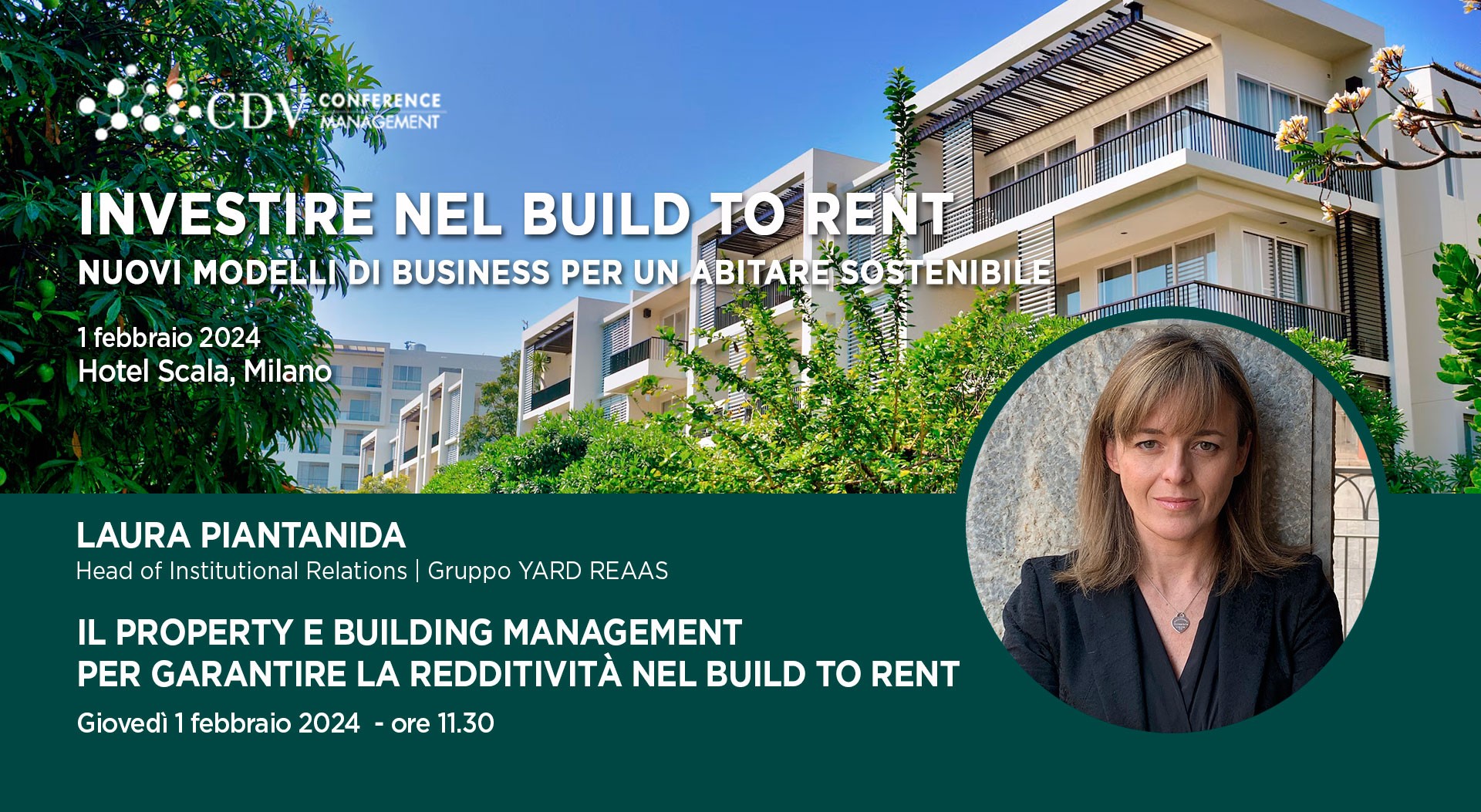 Laura Piantanida speaker al convegno “Investire nel Build to Rent ...